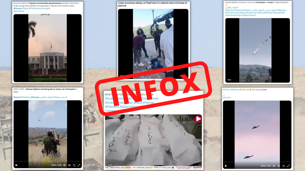 Guerre Israël-Hamas: les réseaux sociaux envahis par la désinformation - Les dessous de l'infox ...